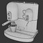 kitchen aid coffee machine 3d model