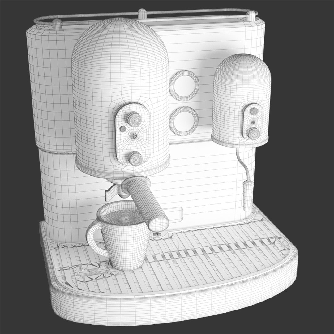 kitchen aid coffee machine 3d model