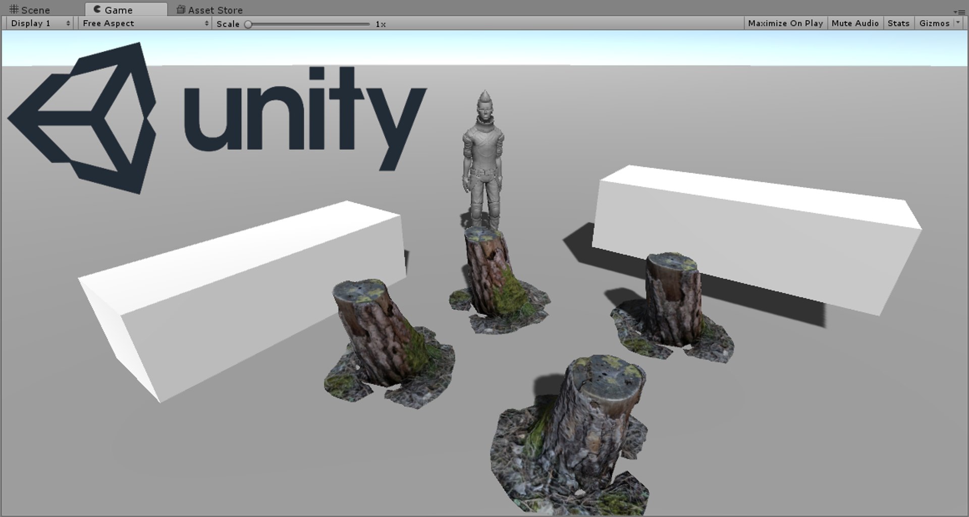 3d Realistic Pine Stump