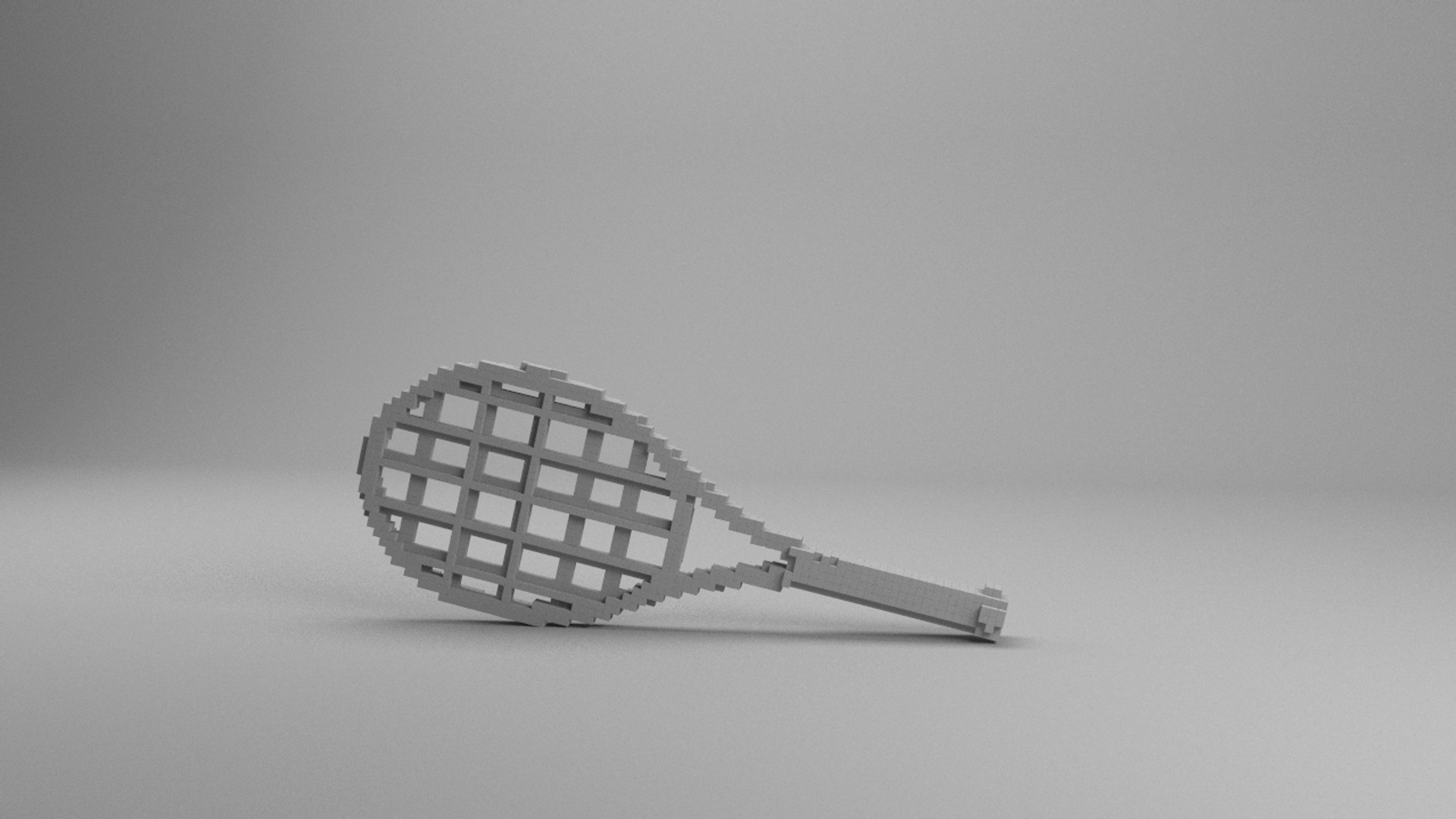 Voxel tennis racket 3D - TurboSquid 1290208