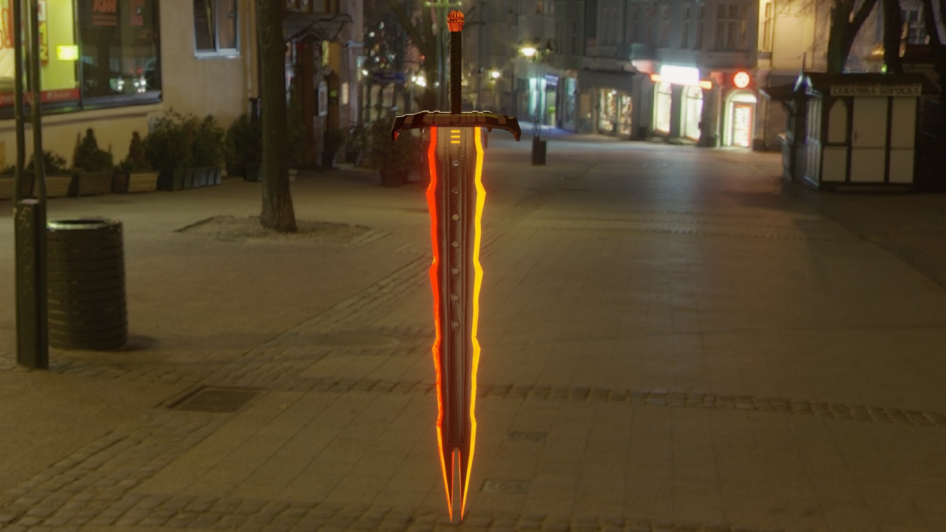 3D Cyberpunk Sword Model - TurboSquid 2171857