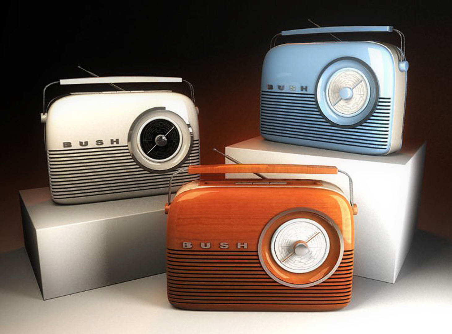 3d bush radio model