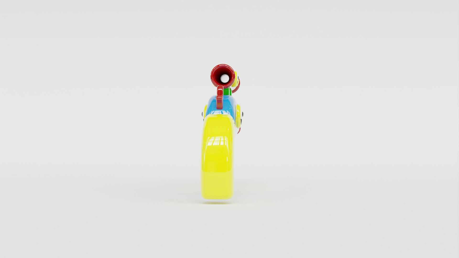 Colorful Smiley Toy Gun 3D Model Games Animations Fun Scenes 3D Model ...