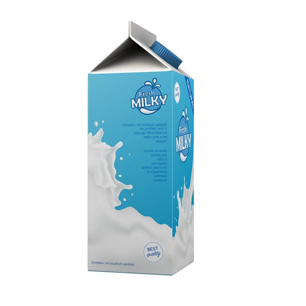 3D milk pack package - TurboSquid 1382131