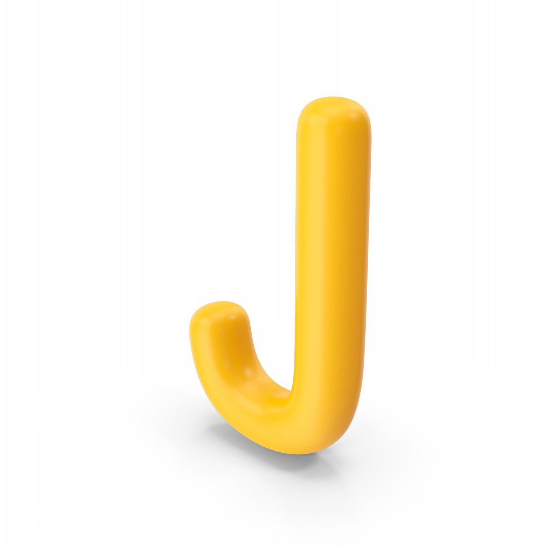 3D Letter J Orange - TurboSquid 1865779