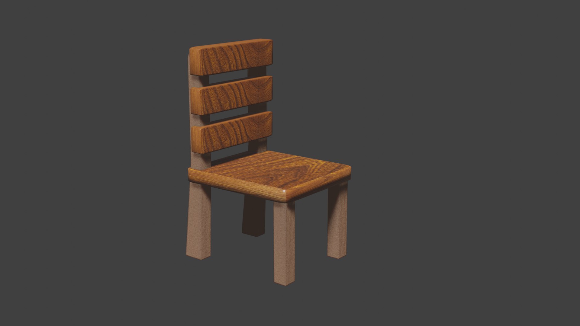 3D Wood Chair Model - TurboSquid 2166093