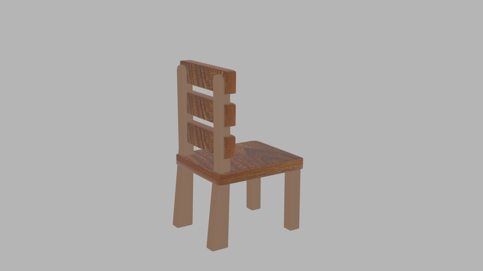 3D Wood Chair Model - TurboSquid 2166093