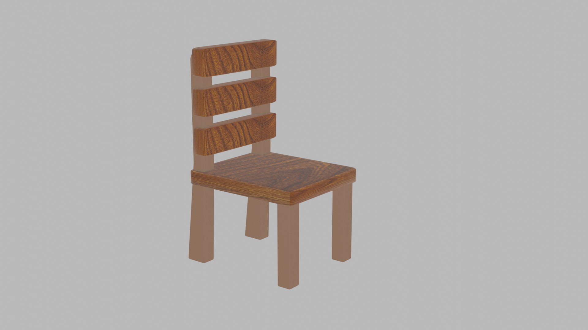 3D Wood Chair Model - TurboSquid 2166093