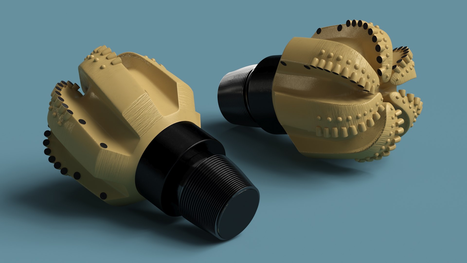 Drilling Rig Bit PDC Gold 3D - TurboSquid 2273092