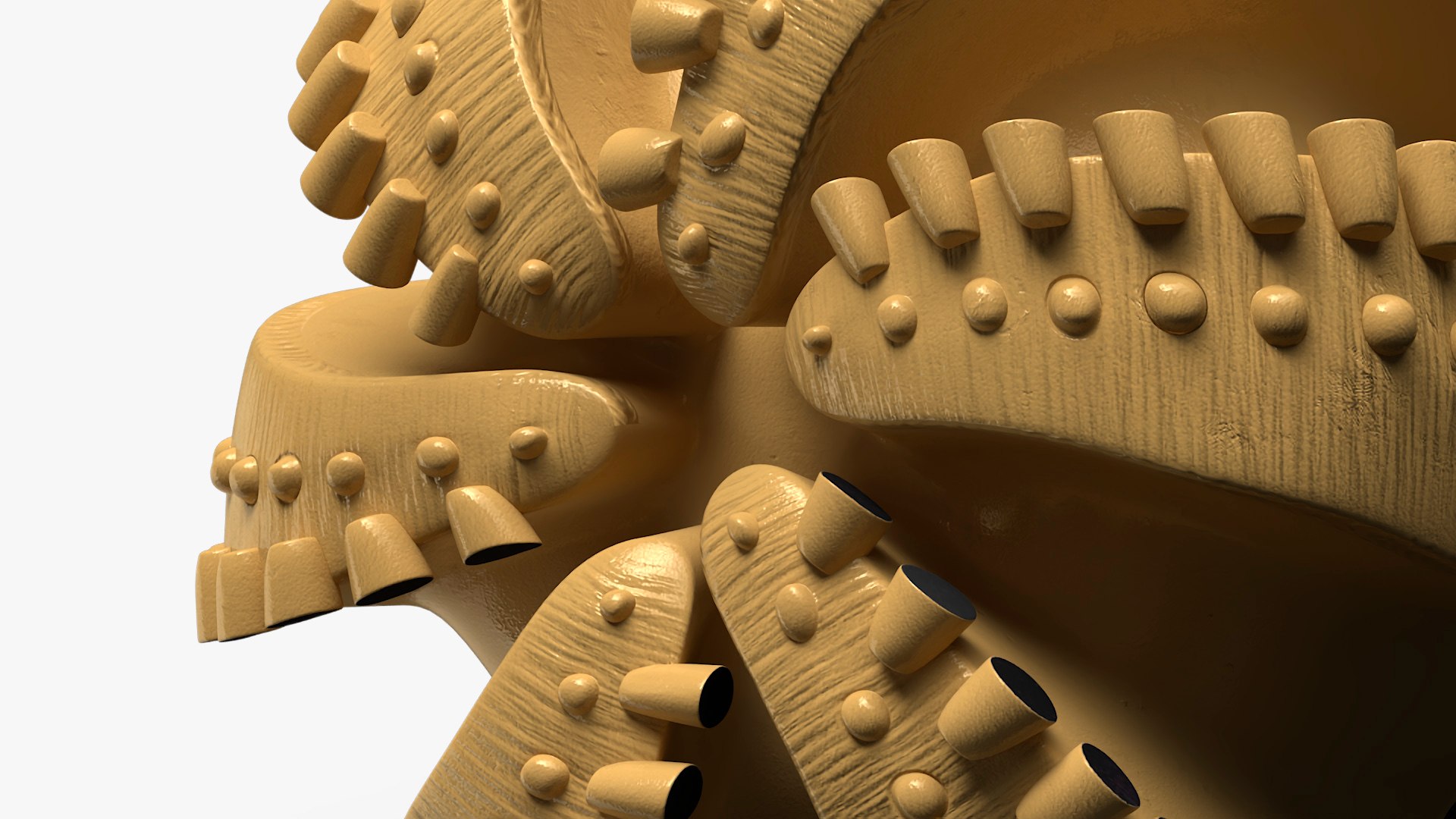 Drilling Rig Bit PDC Gold 3D - TurboSquid 2273092