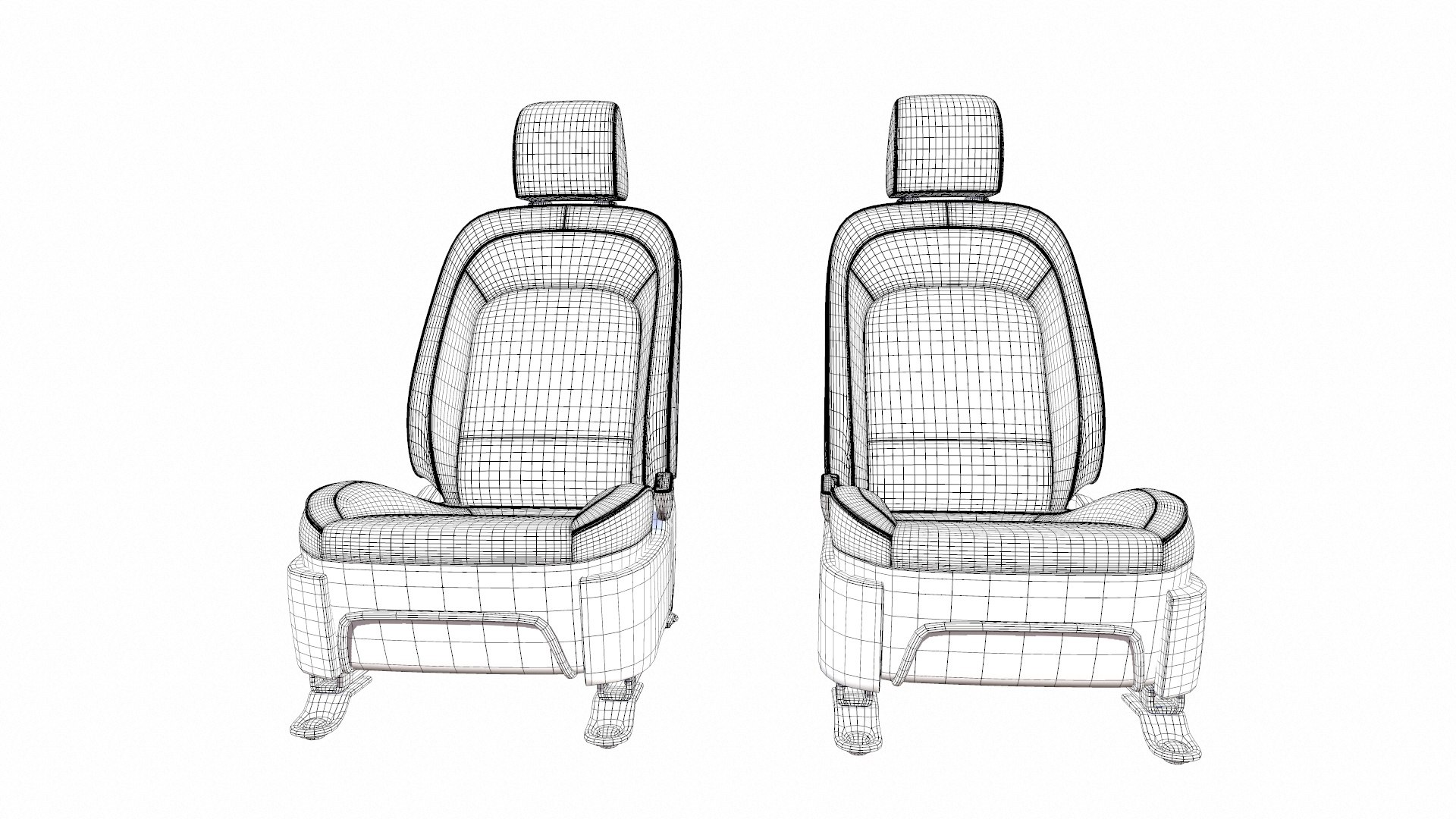 Car Front Seats 3D Model - TurboSquid 2343098