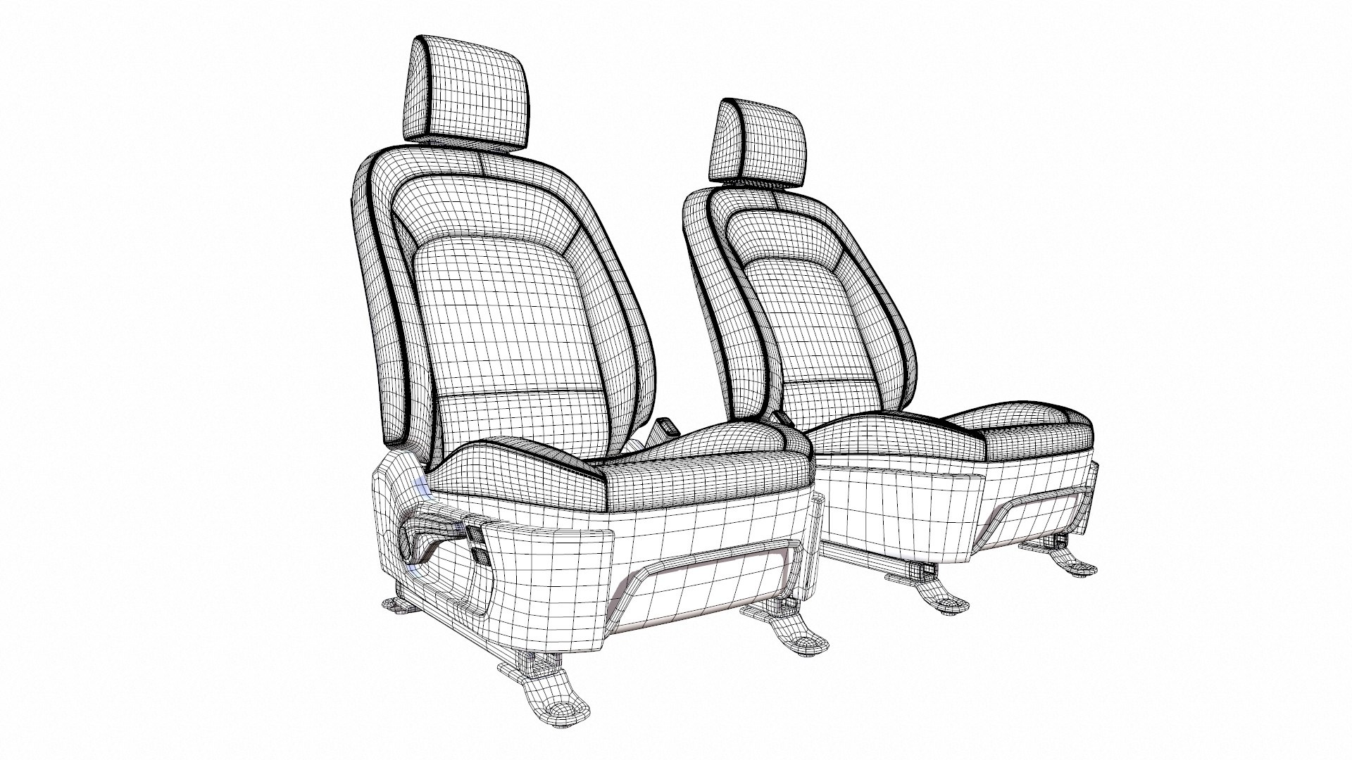 Car Front Seats 3D Model - TurboSquid 2343098
