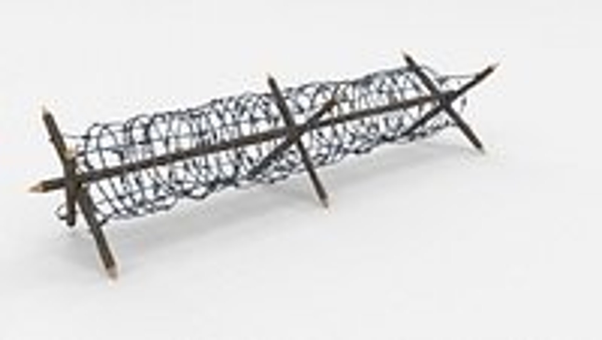 3D barbed wire obstacle - TurboSquid 1155266