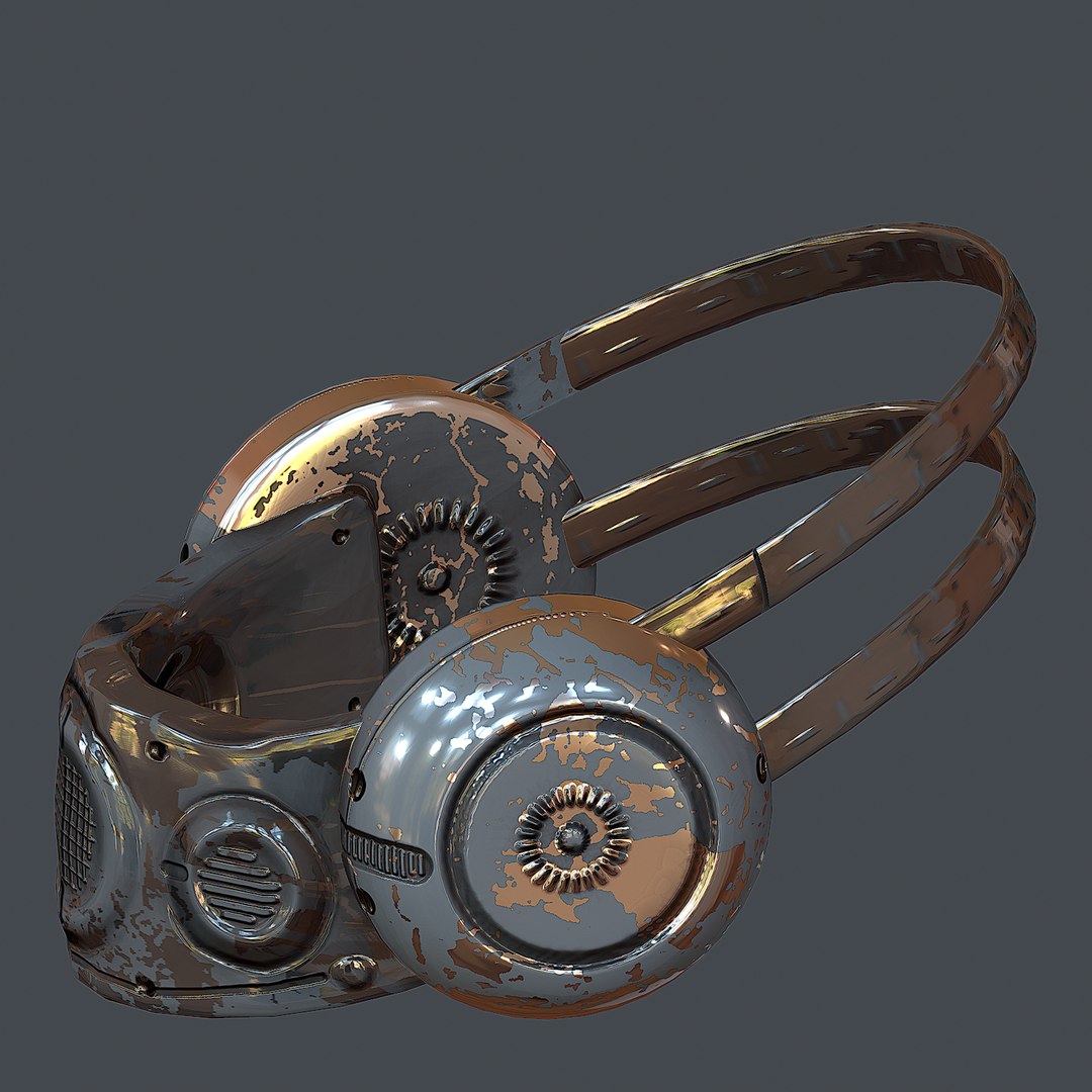 3D Gas mask respirator scifi futuristic 3D model - TurboSquid 1742043