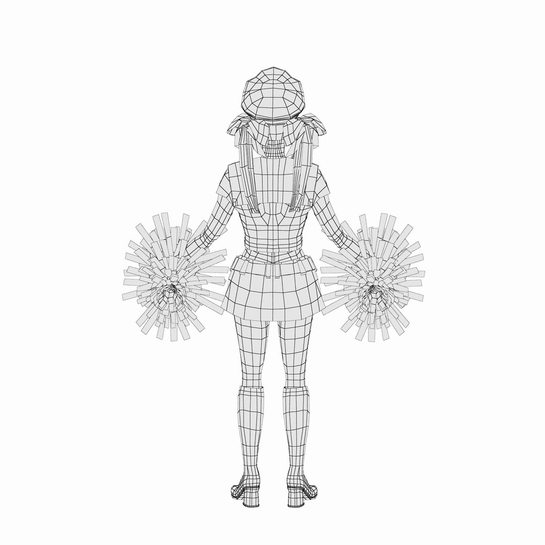 3D Style Cheerleading Girl - TurboSquid 1399724