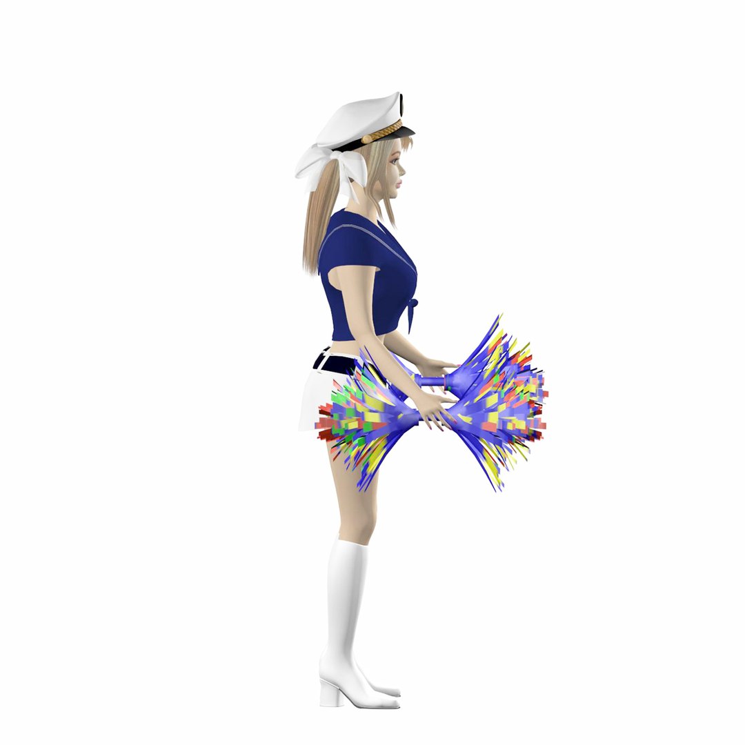3D Style Cheerleading Girl - TurboSquid 1399724