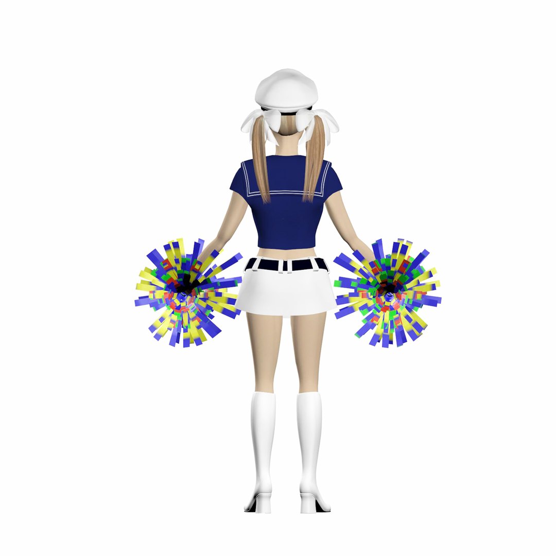 3D Style Cheerleading Girl - TurboSquid 1399724