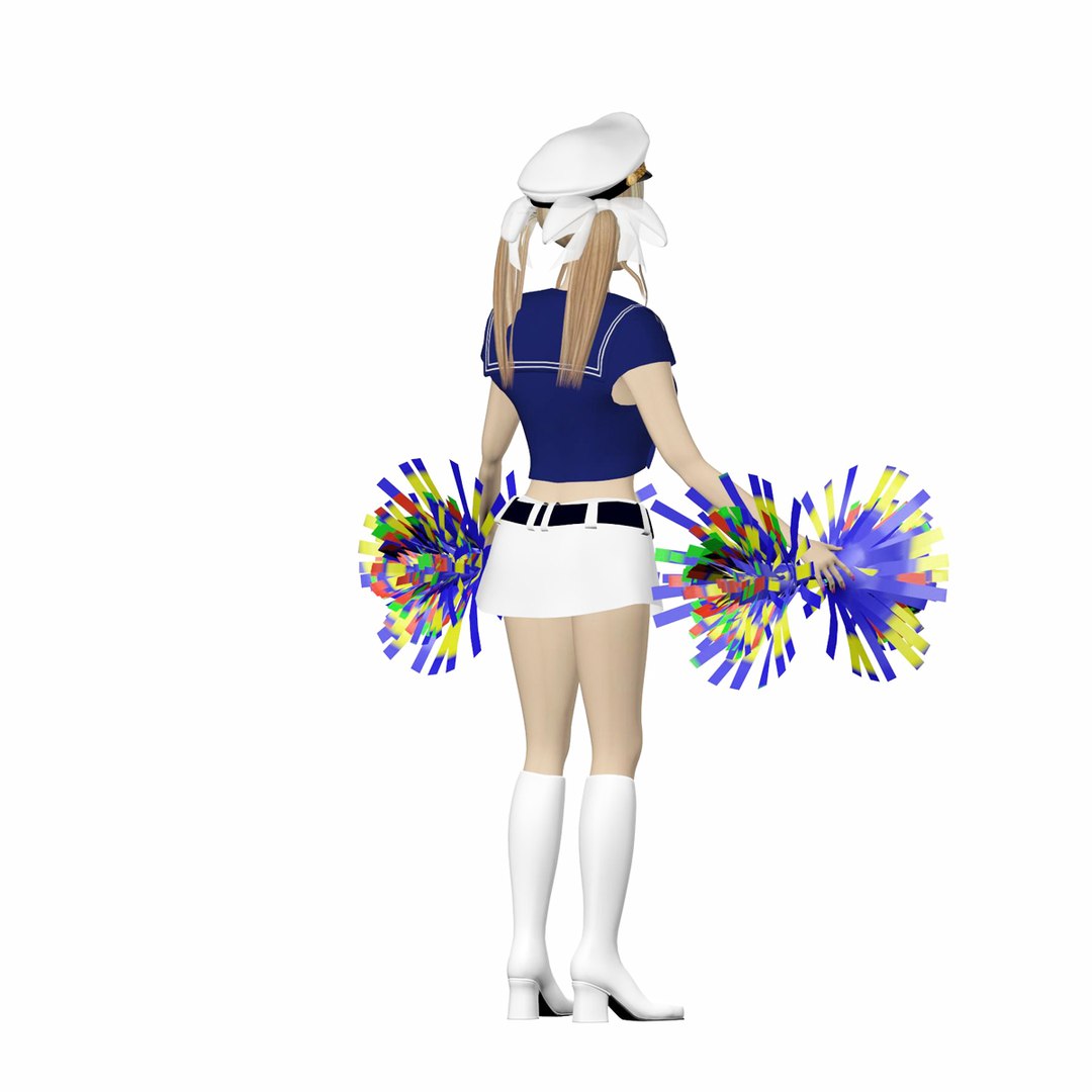 3D Style Cheerleading Girl - TurboSquid 1399724
