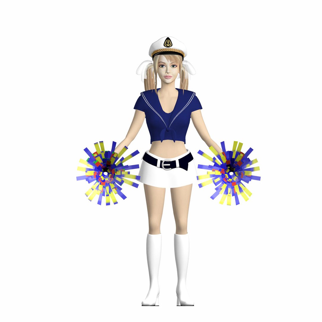 3D Style Cheerleading Girl - TurboSquid 1399724
