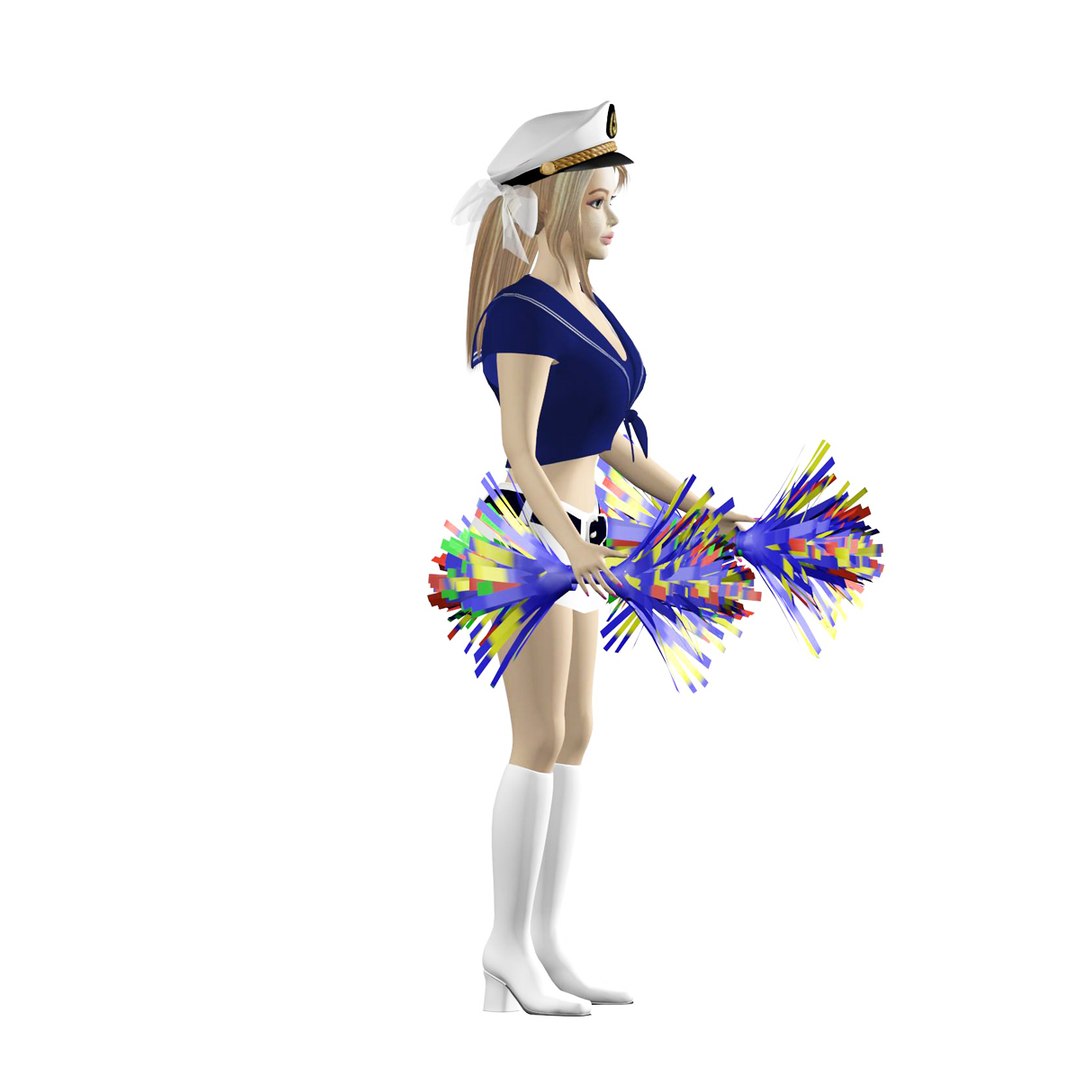 3D Style Cheerleading Girl - TurboSquid 1399724