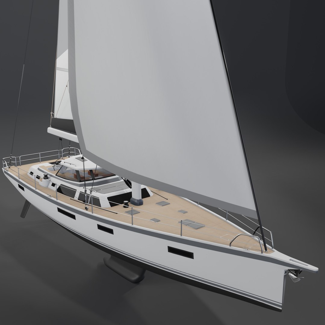 3D Hallberg-Rassy 69 Luxury Yacht 3D - TurboSquid 2188438