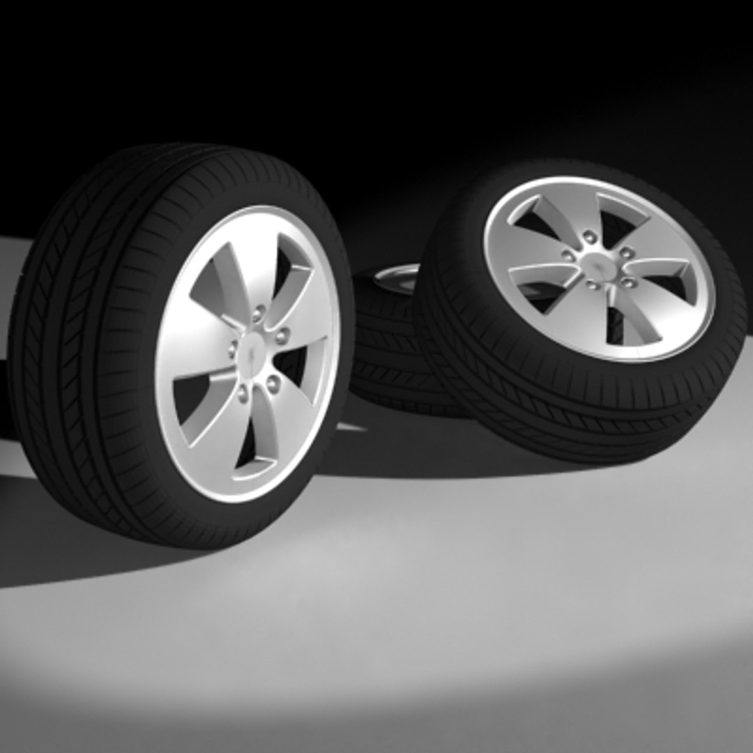 3d model tire rim