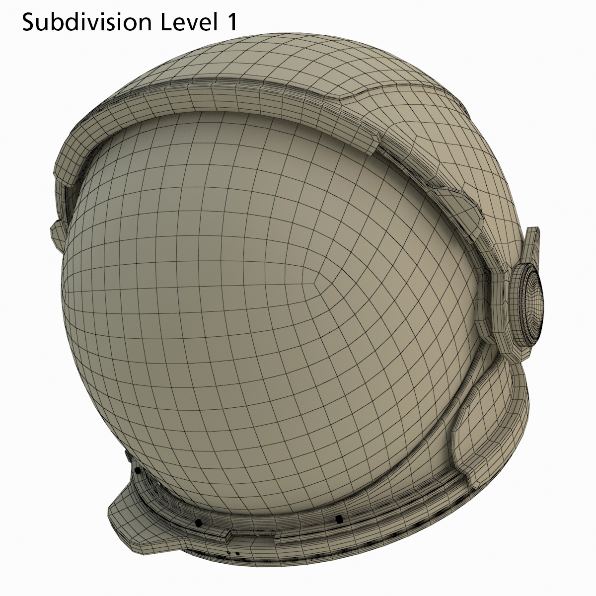 3d astronaut helmet model