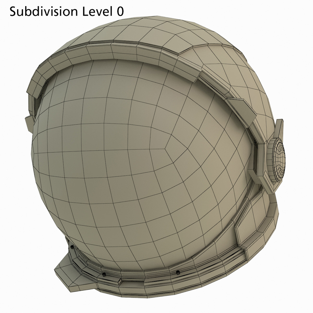3d astronaut helmet model