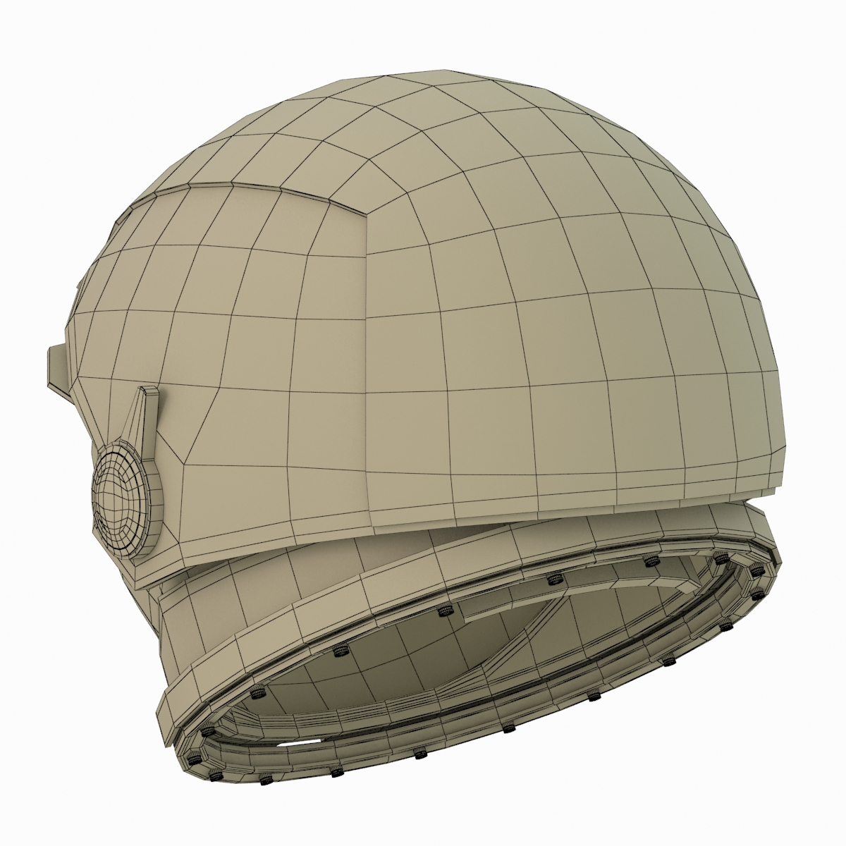 3d astronaut helmet model