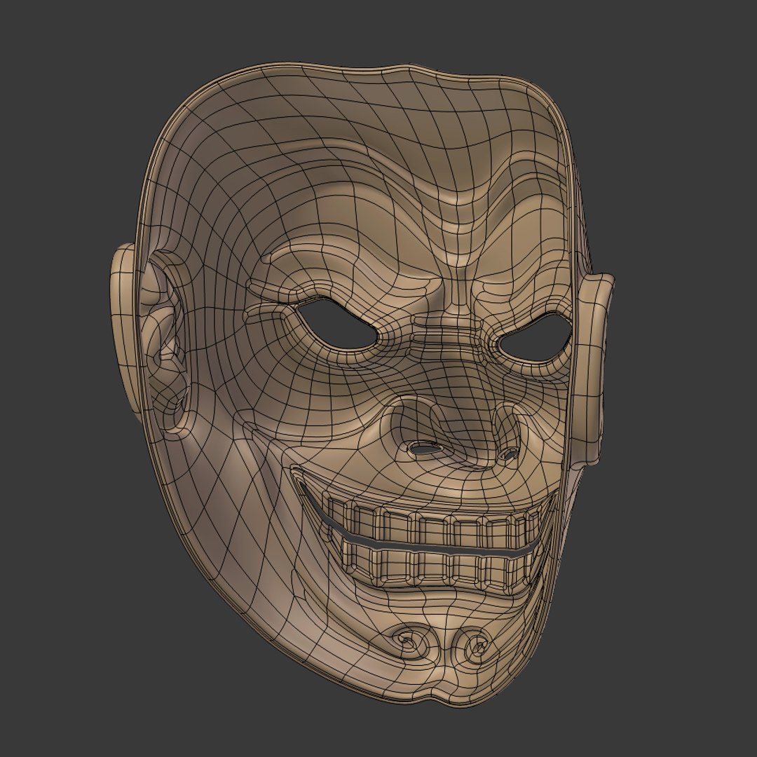 Samurai Mask 3d Model