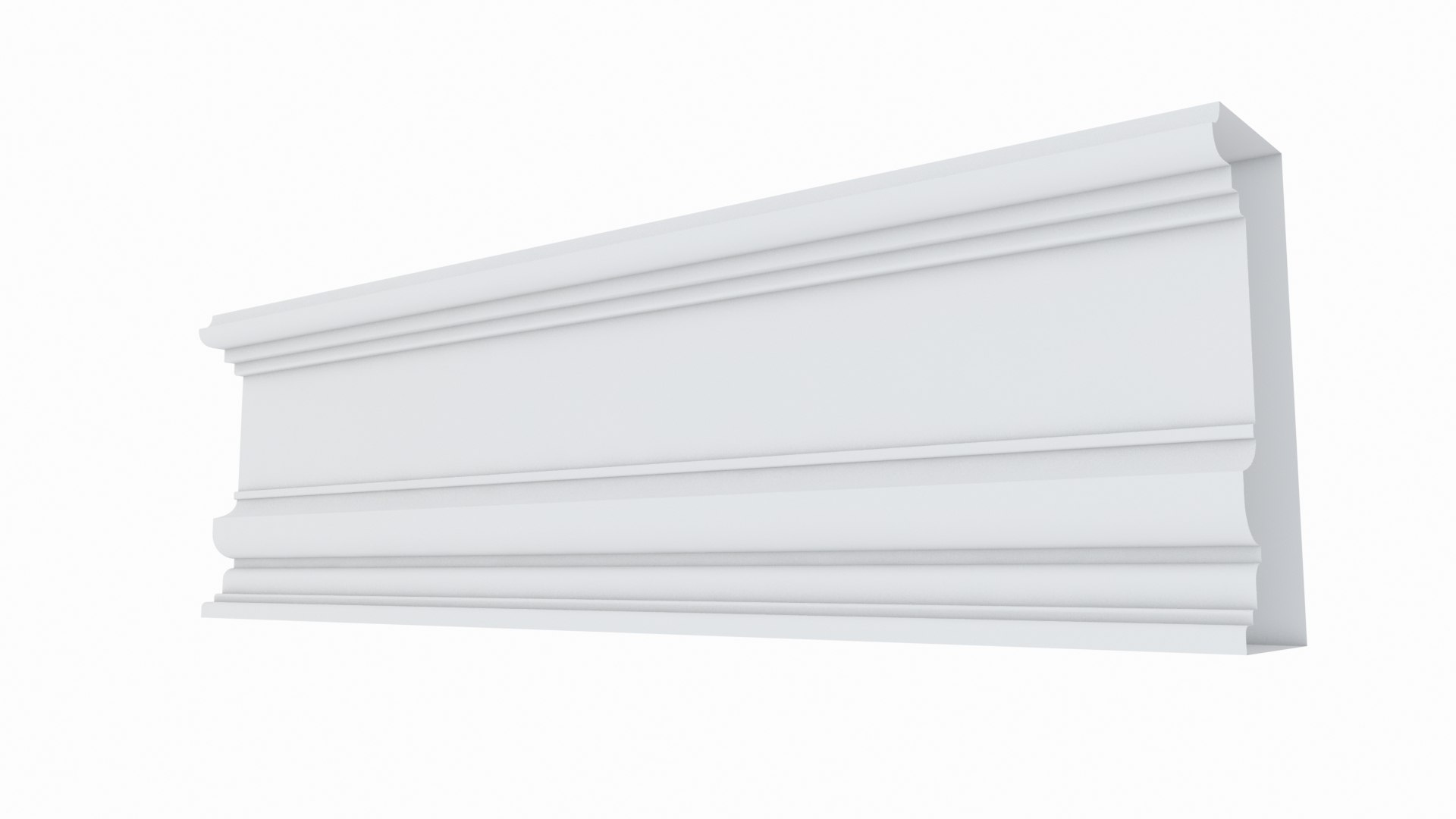 Cornice 185 Straight Model - TurboSquid 2030751