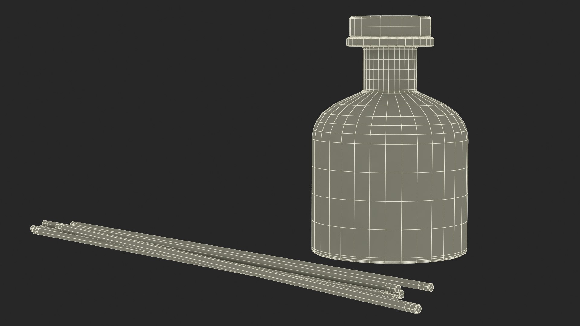 3D Model Aroma Reed Diffuser Bottle Sticks Nearby - TurboSquid 2015356