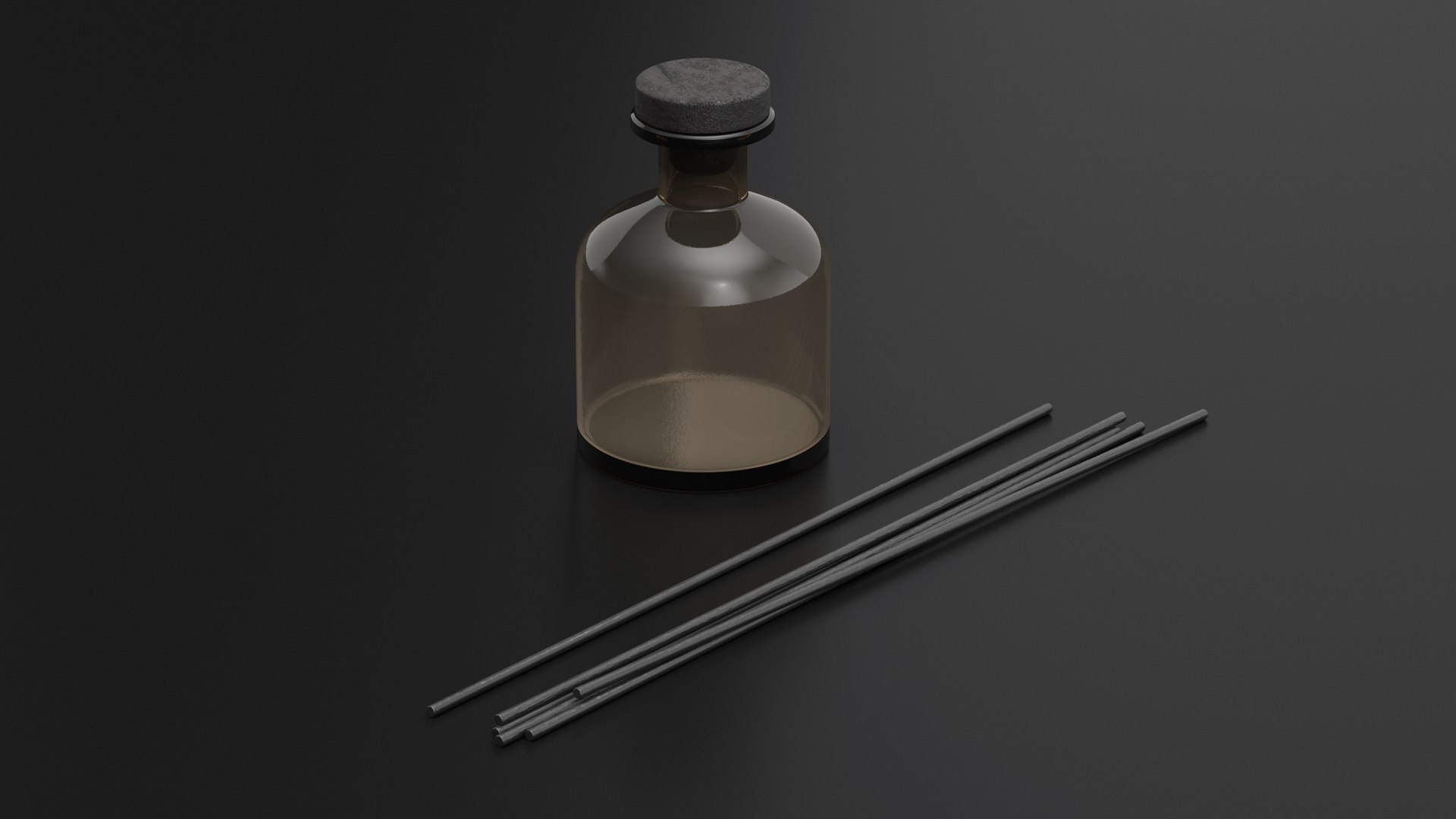 3D Model Aroma Reed Diffuser Bottle Sticks Nearby - TurboSquid 2015356