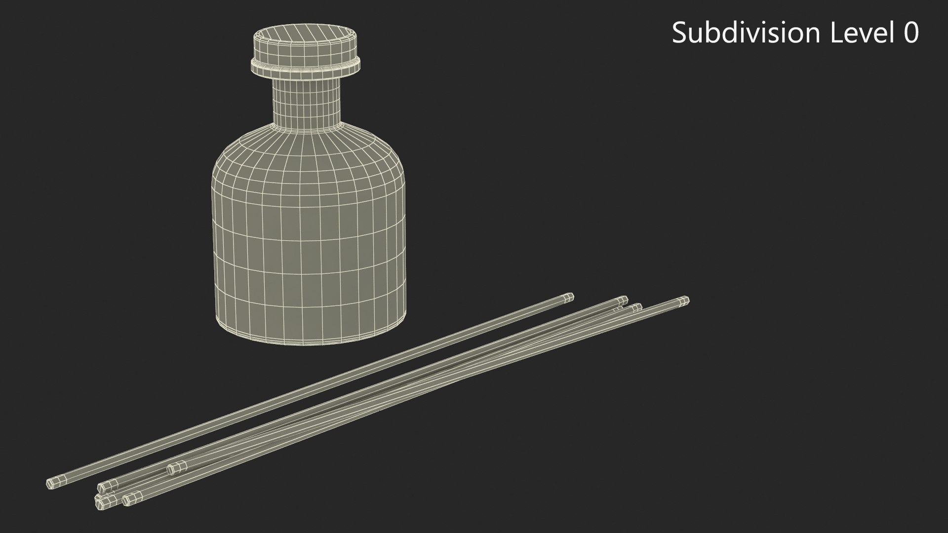 3D Model Aroma Reed Diffuser Bottle Sticks Nearby - TurboSquid 2015356