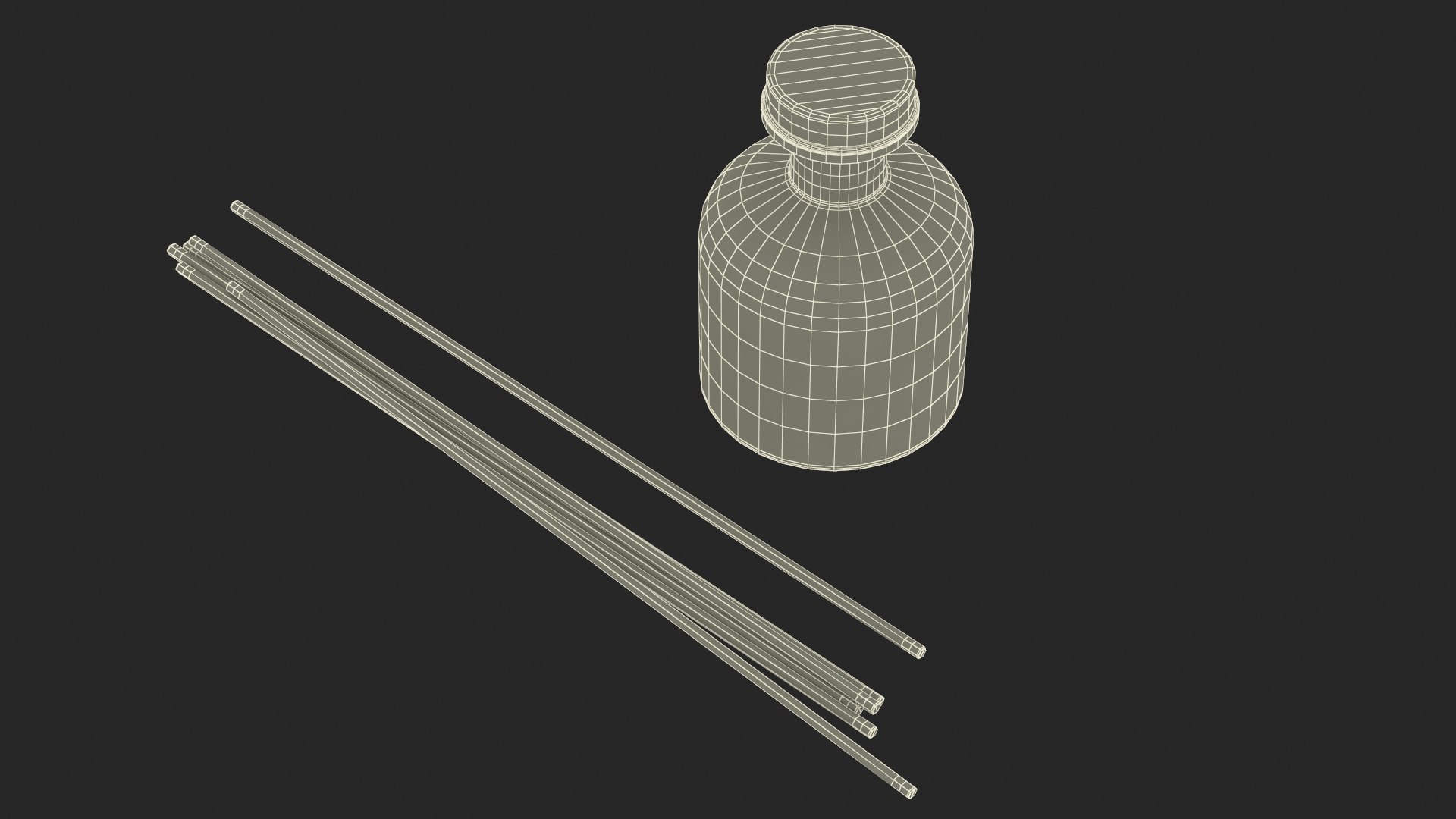 3D Model Aroma Reed Diffuser Bottle Sticks Nearby - TurboSquid 2015356