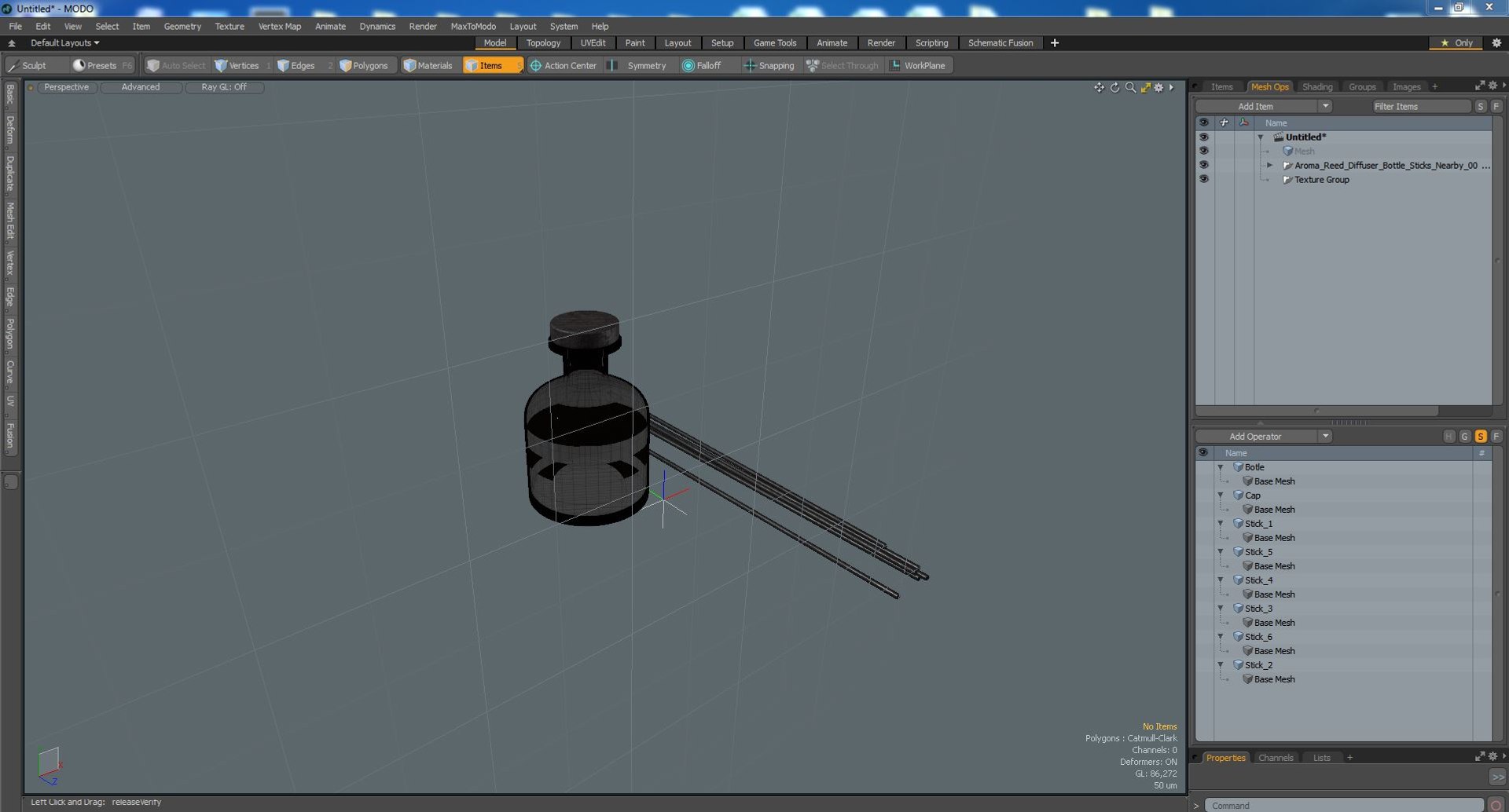3D Model Aroma Reed Diffuser Bottle Sticks Nearby - TurboSquid 2015356