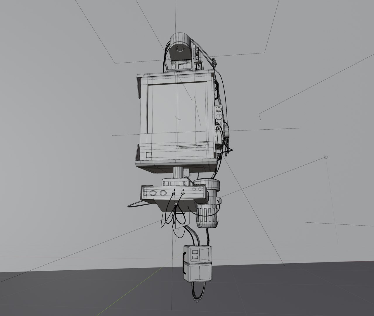 3D Scifi Retro Computer Asset - TurboSquid 1816907