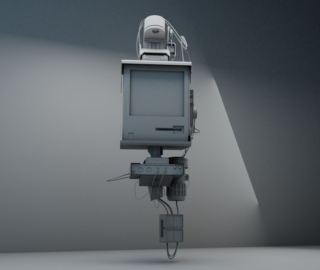 3D Scifi Retro Computer Asset - TurboSquid 1816907