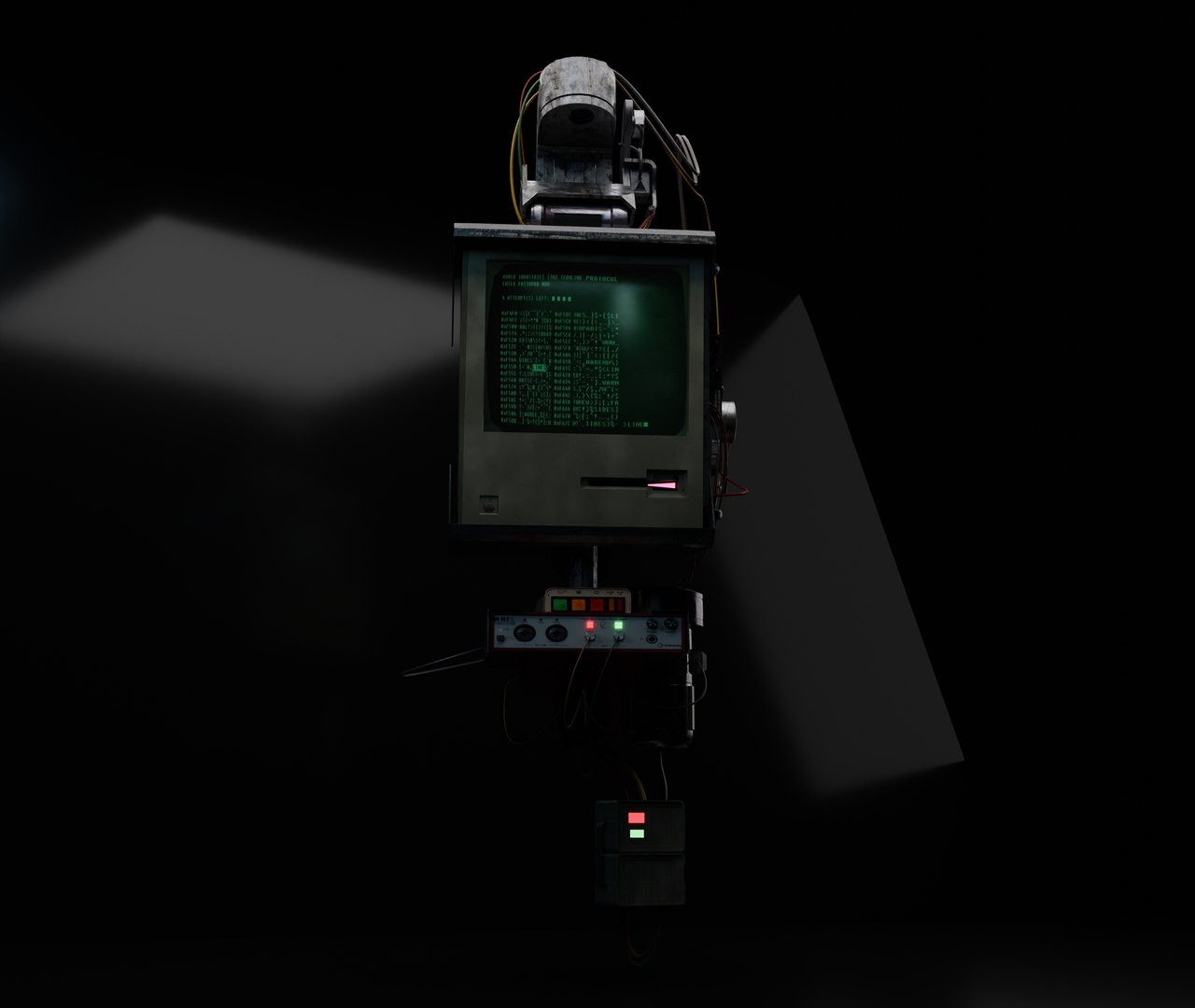 3D Scifi Retro Computer Asset - TurboSquid 1816907