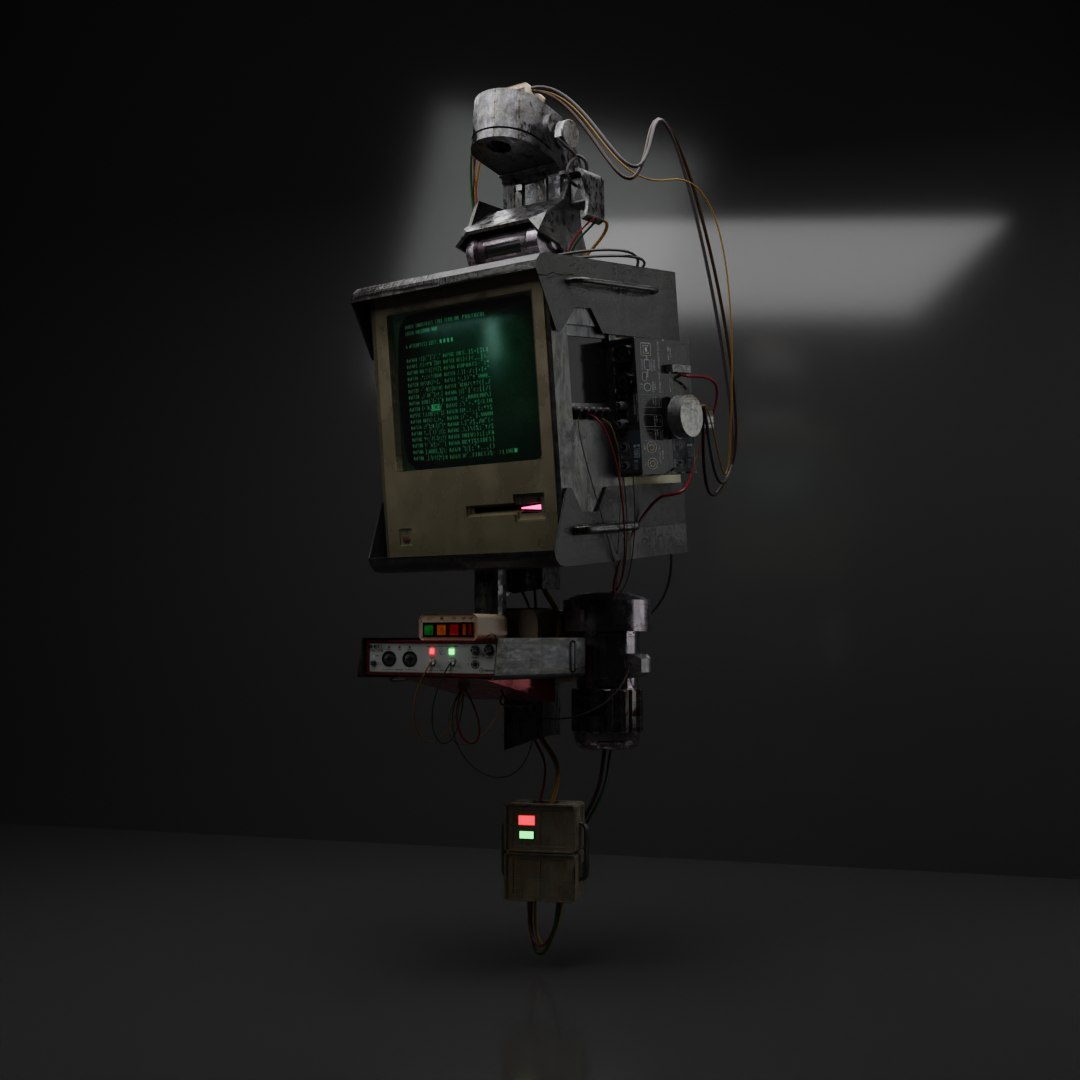3D Scifi Retro Computer Asset - TurboSquid 1816907
