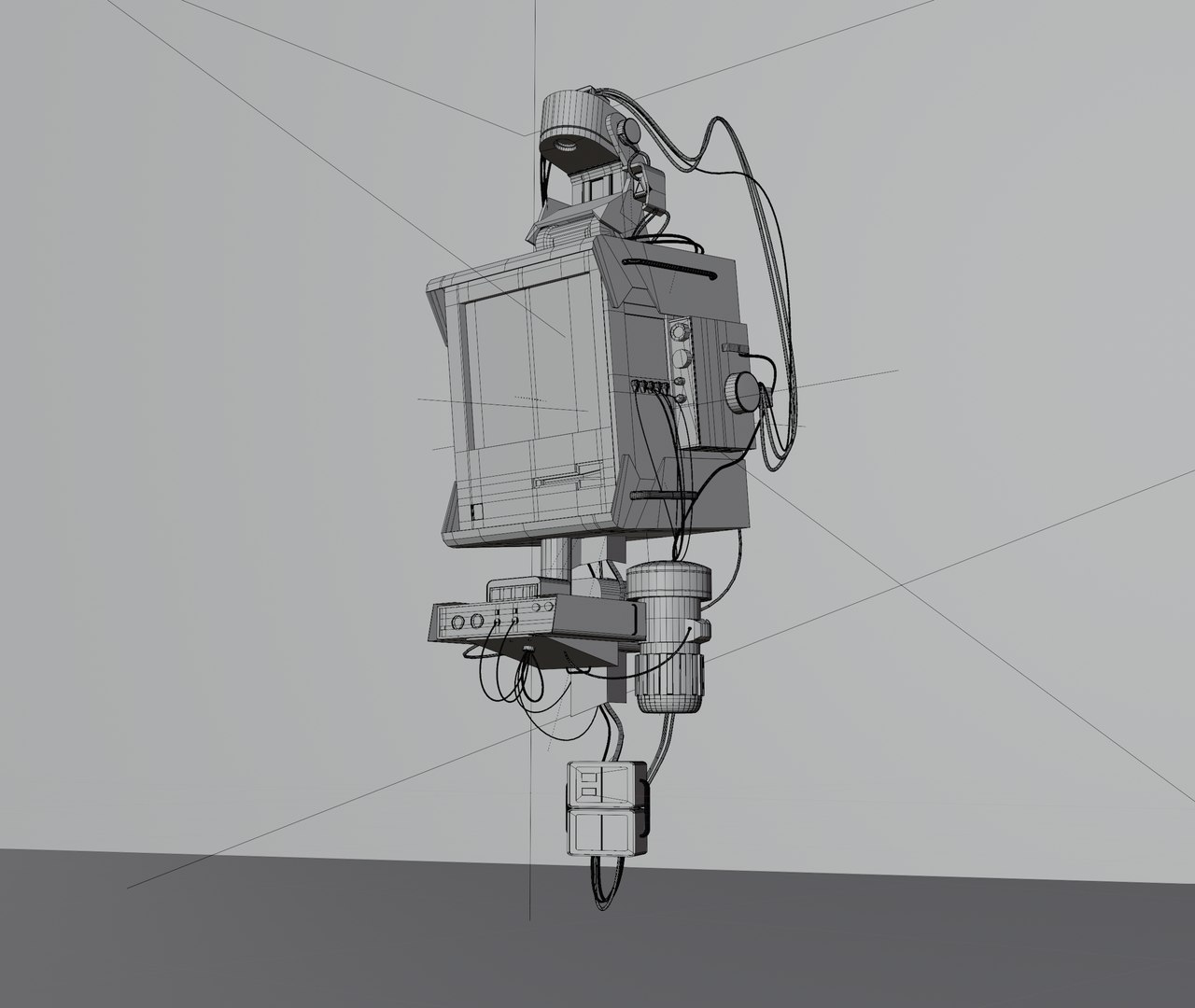 3D Scifi Retro Computer Asset - TurboSquid 1816907