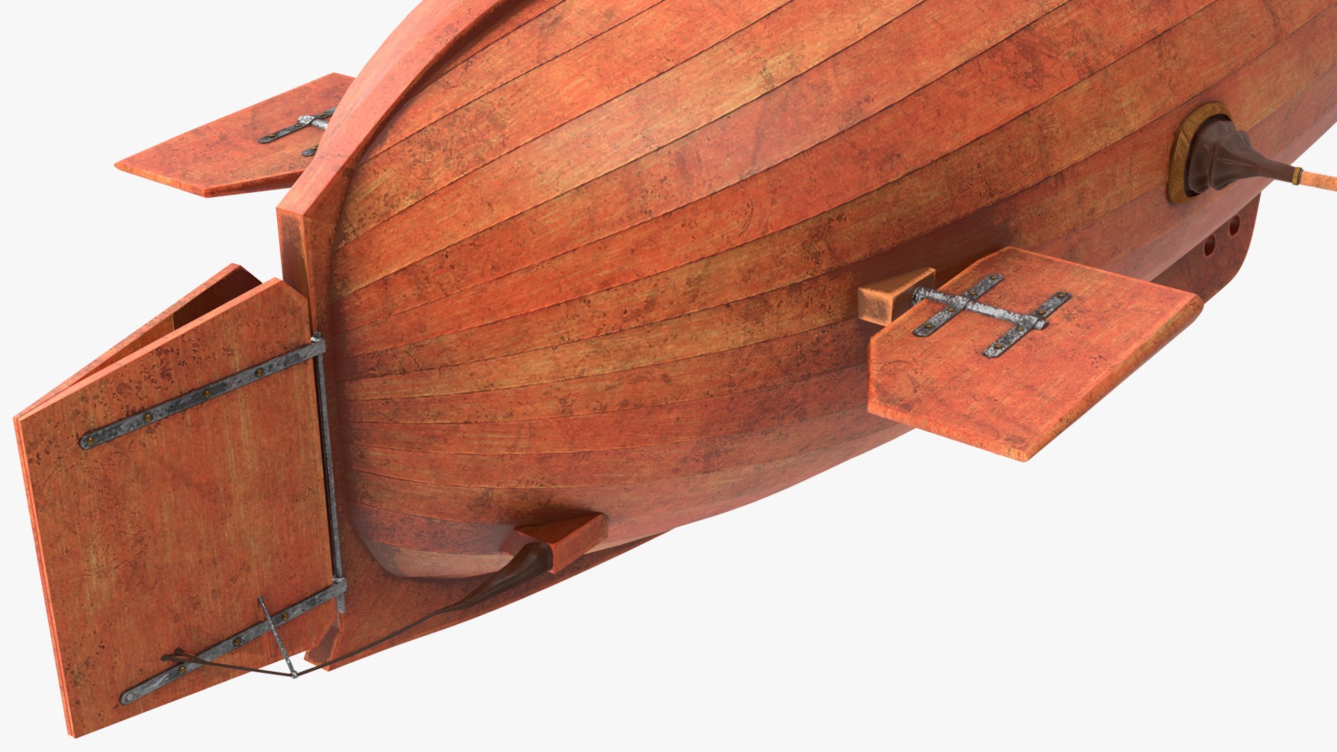 3D Old Wooden Submarine - TurboSquid 2230780