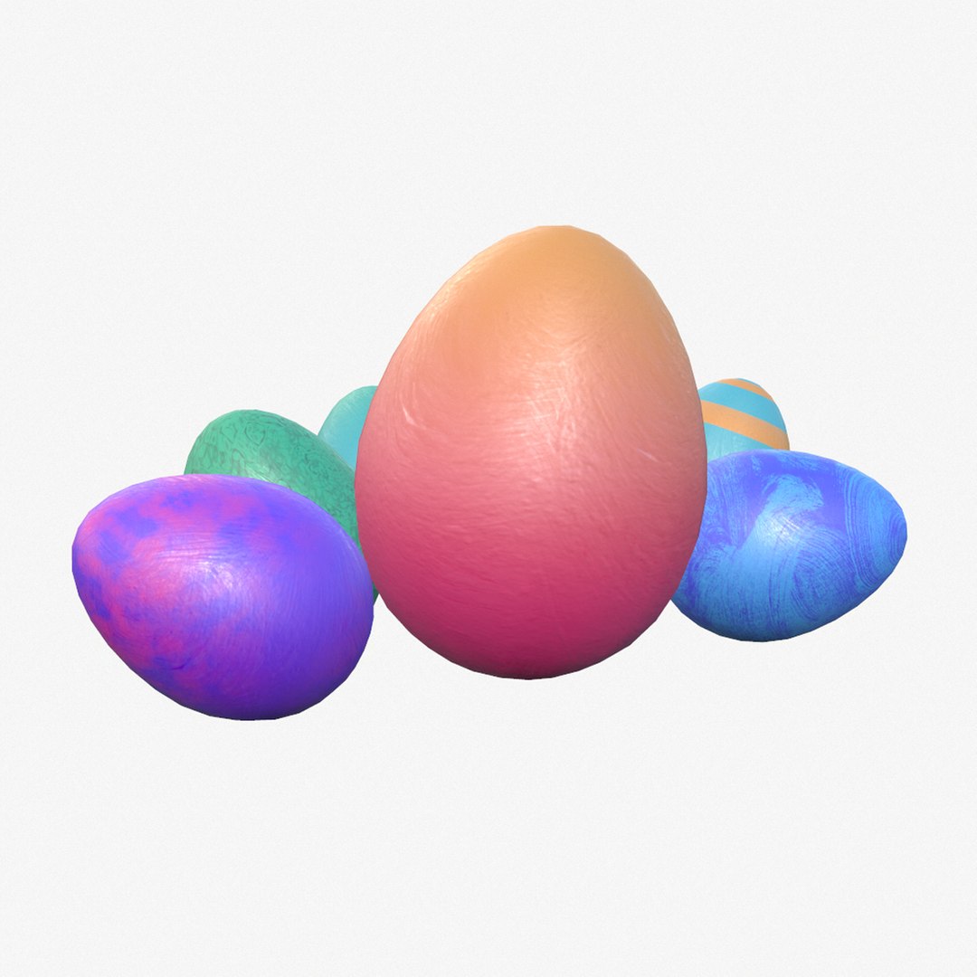 3D easter eggs - TurboSquid 1707010
