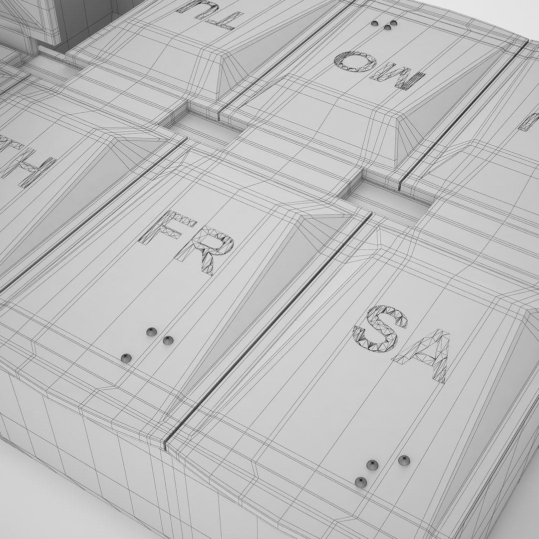 3D Pill Organizer - TurboSquid 1424992