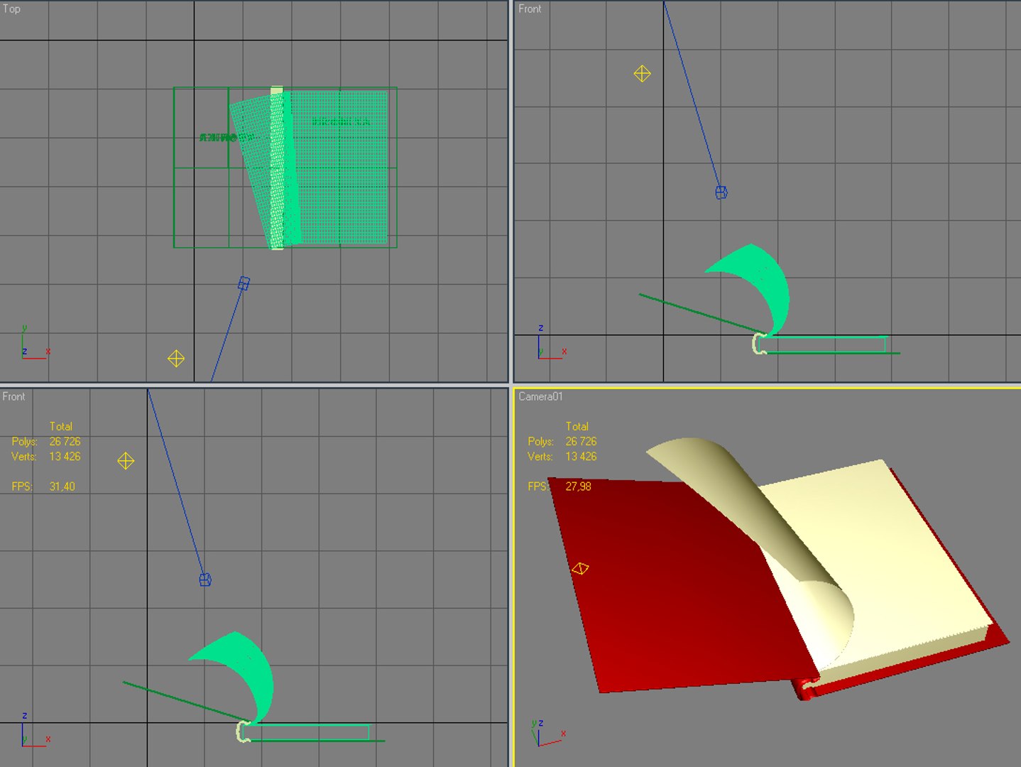 3d animation book model