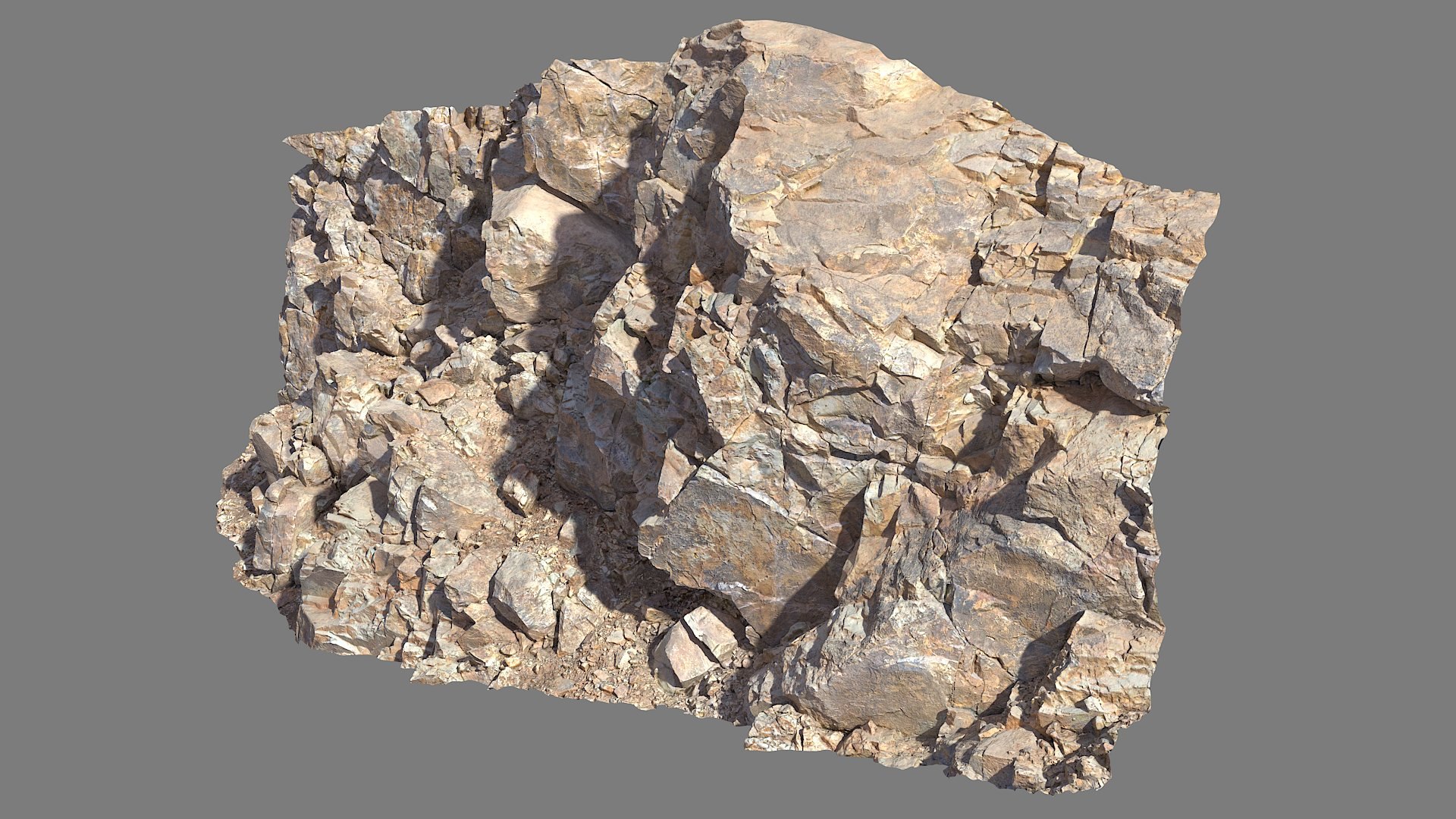 Cliff Wall 6 Scanned Model - TurboSquid 2069731