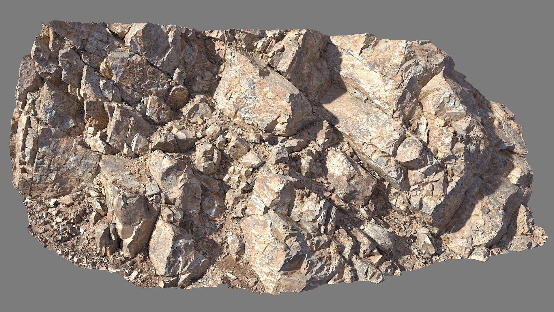 Cliff Wall 6 Scanned Model - TurboSquid 2069731