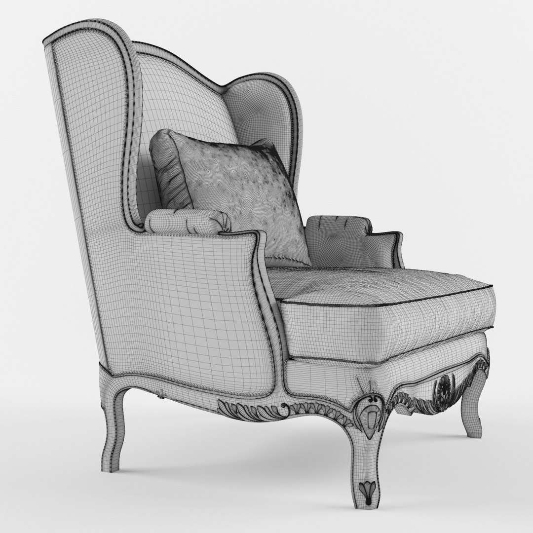 Provasi fontaine armchair 3D model - TurboSquid 1327699
