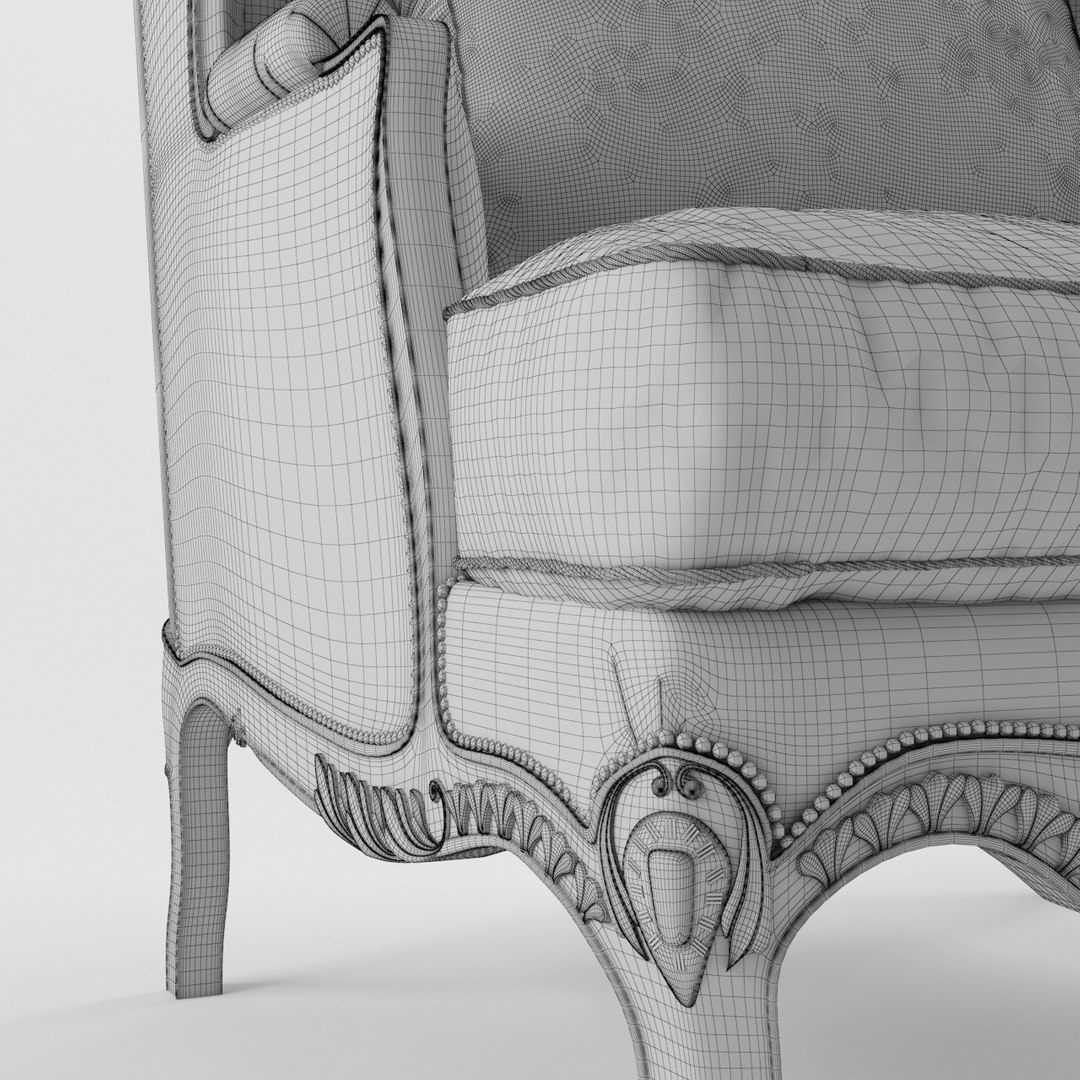 Provasi fontaine armchair 3D model - TurboSquid 1327699
