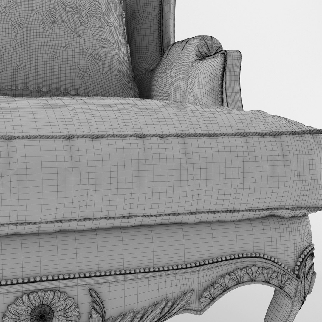 Provasi fontaine armchair 3D model - TurboSquid 1327699